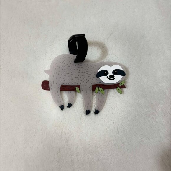 Accessories | Brand New Grey Sloth Luggage Tag | Poshmark